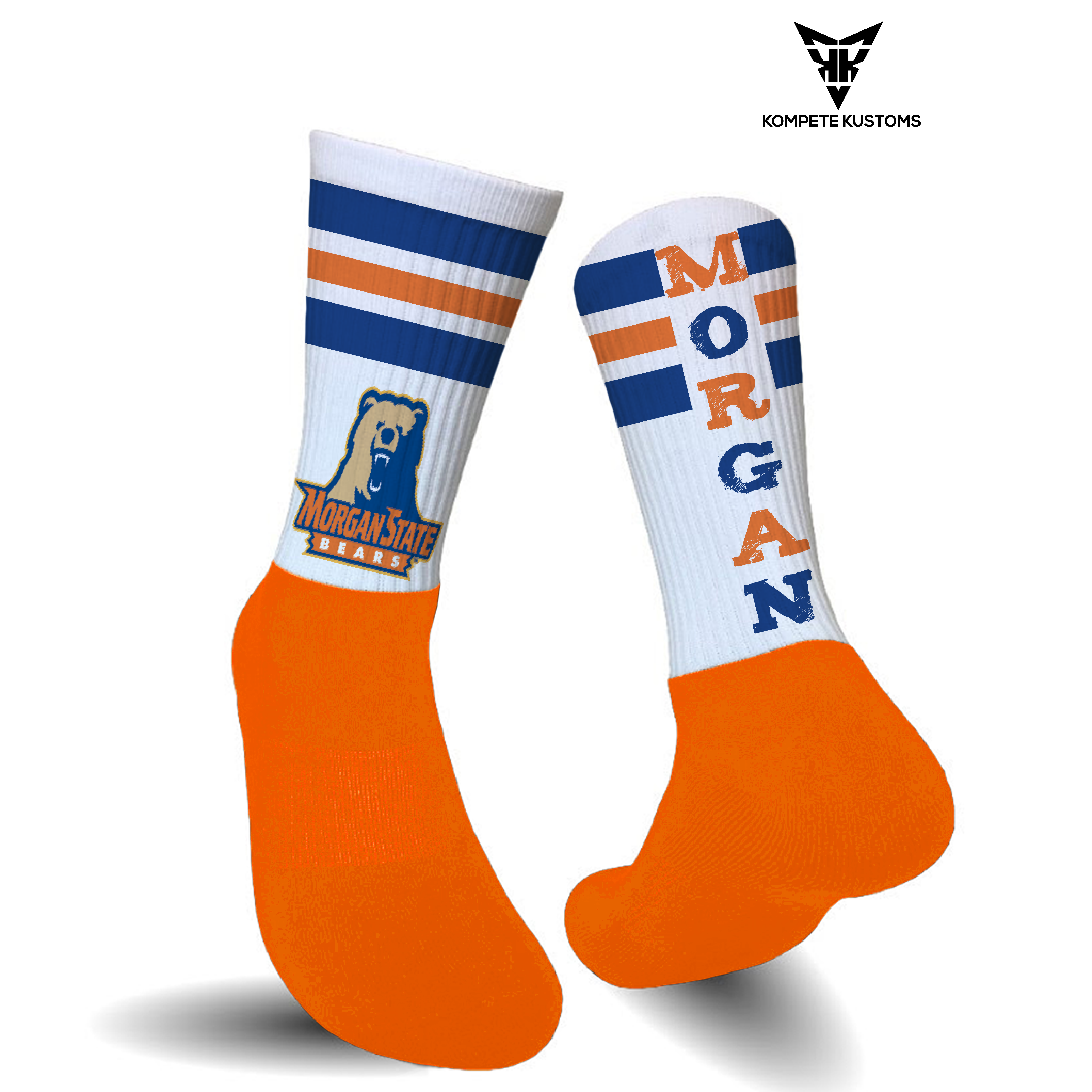 Morgan State University HBCU Socks – Kompete Kustoms